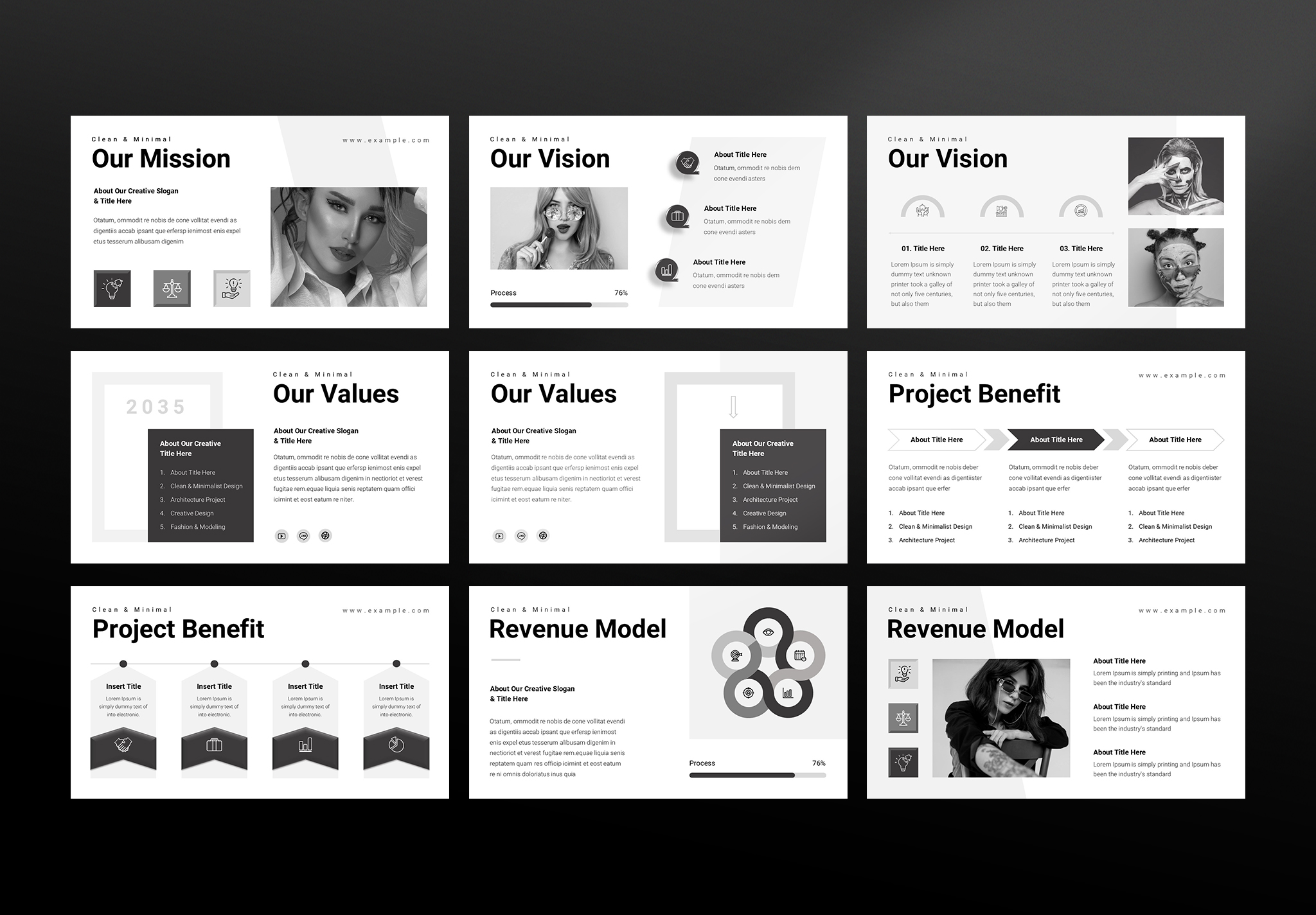 Minimal Creative Powerpoint Presentation Template, Presentation Templates