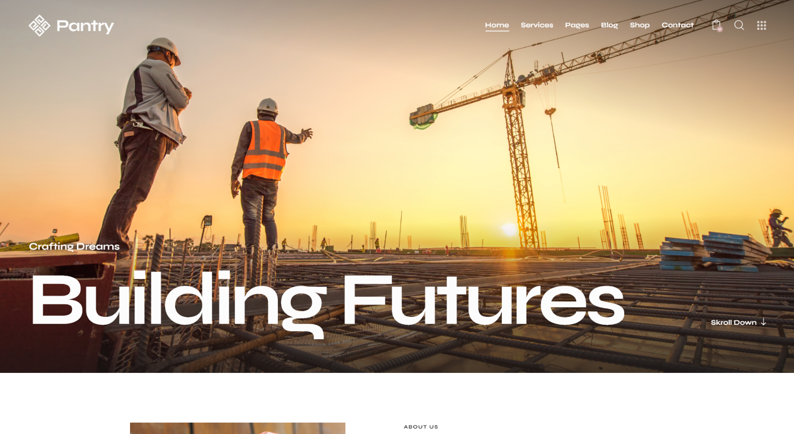 Pantry — Kitchen Cabinets & Furniture WordPress Theme by axiomthemes