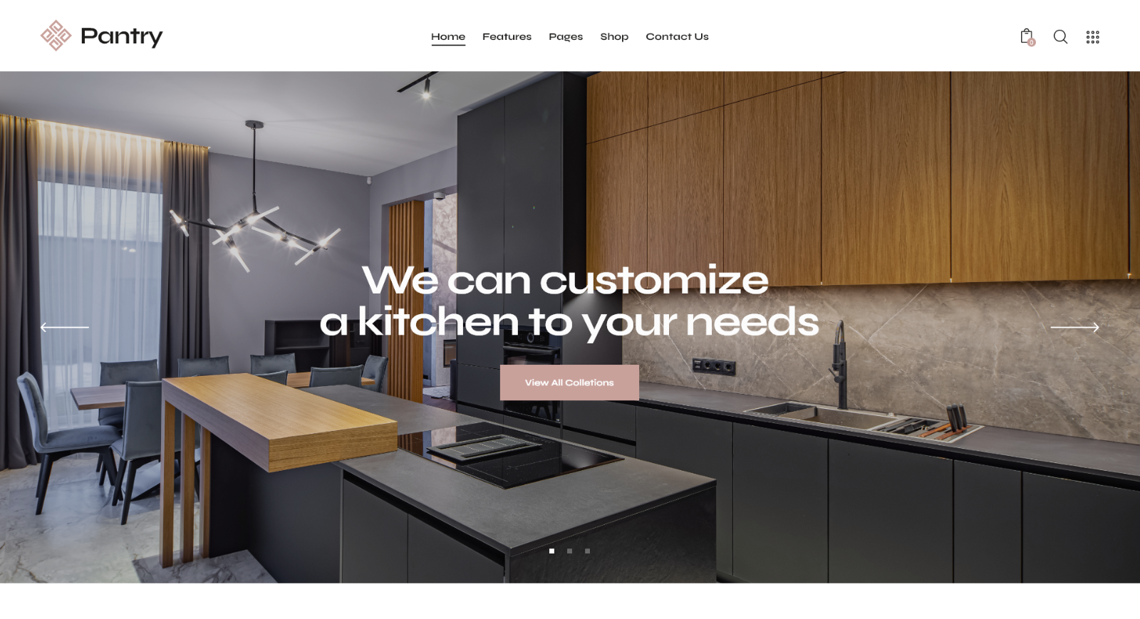 Pantry — Kitchen Cabinets & Furniture WordPress Theme by axiomthemes