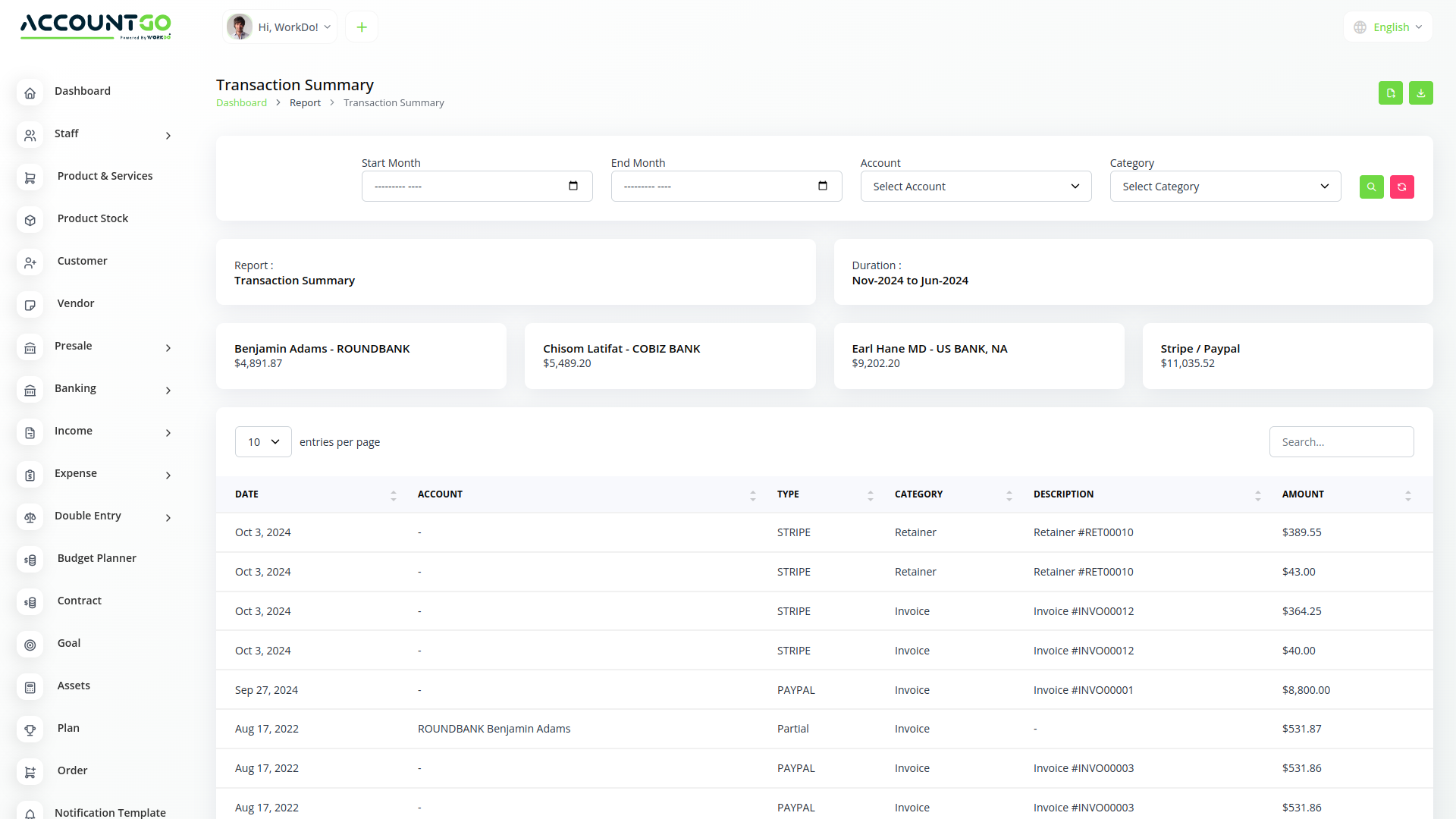AccountGo SaaS - Accounting and Billing Tool by WorkDo | CodeCanyon