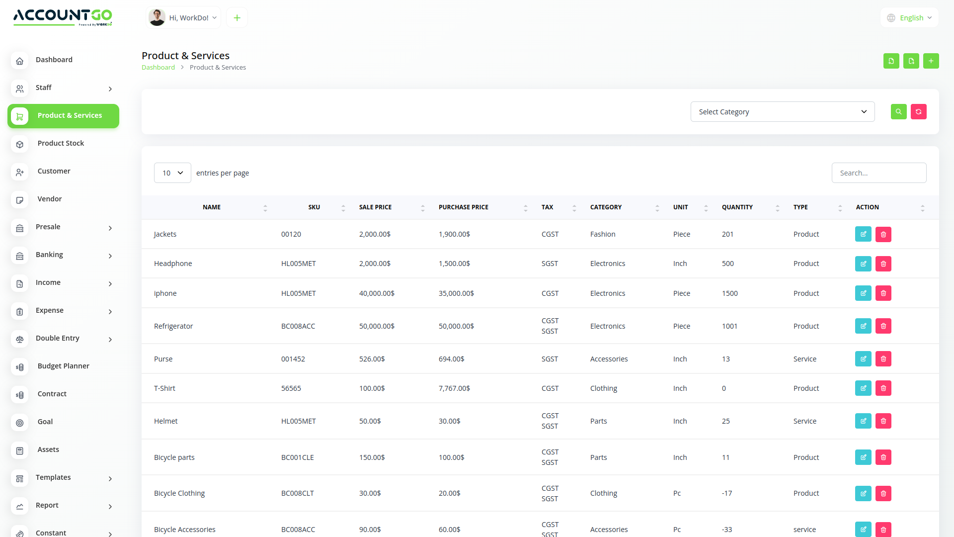 AccountGo - Accounting and Billing Tool by WorkDo | CodeCanyon