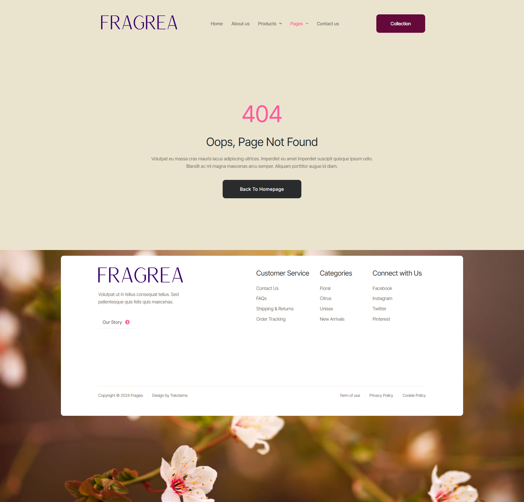 Fragrea - Fragrance Store Elementor Tempate Kit by Tokotema | ThemeForest