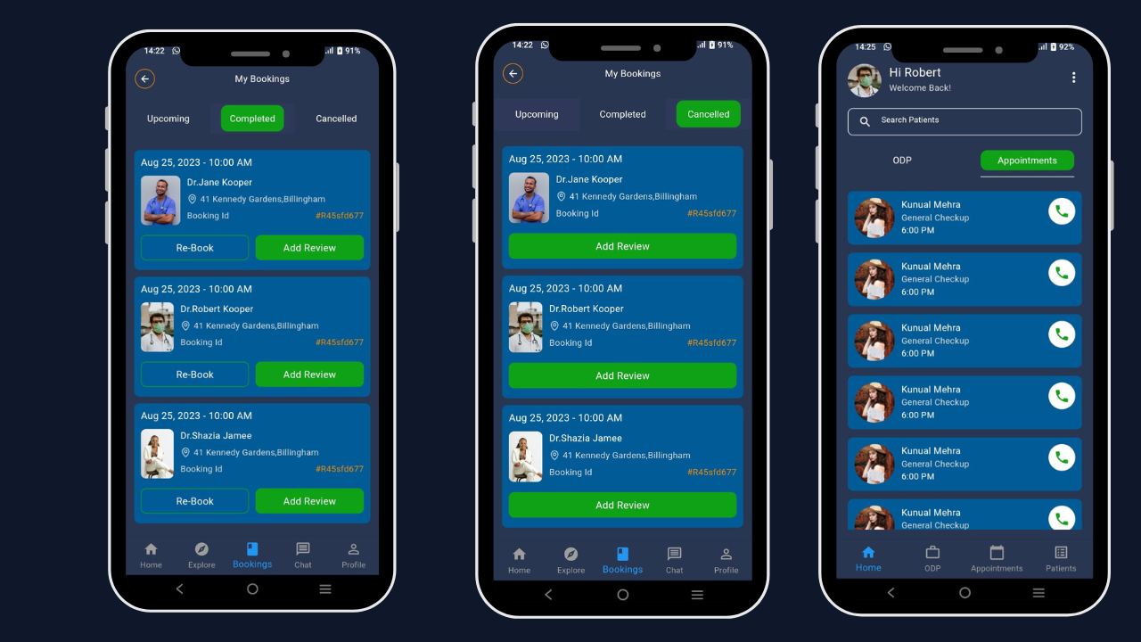 Flutter Doctor Appointment Booking Mobile App Template | Medical ...