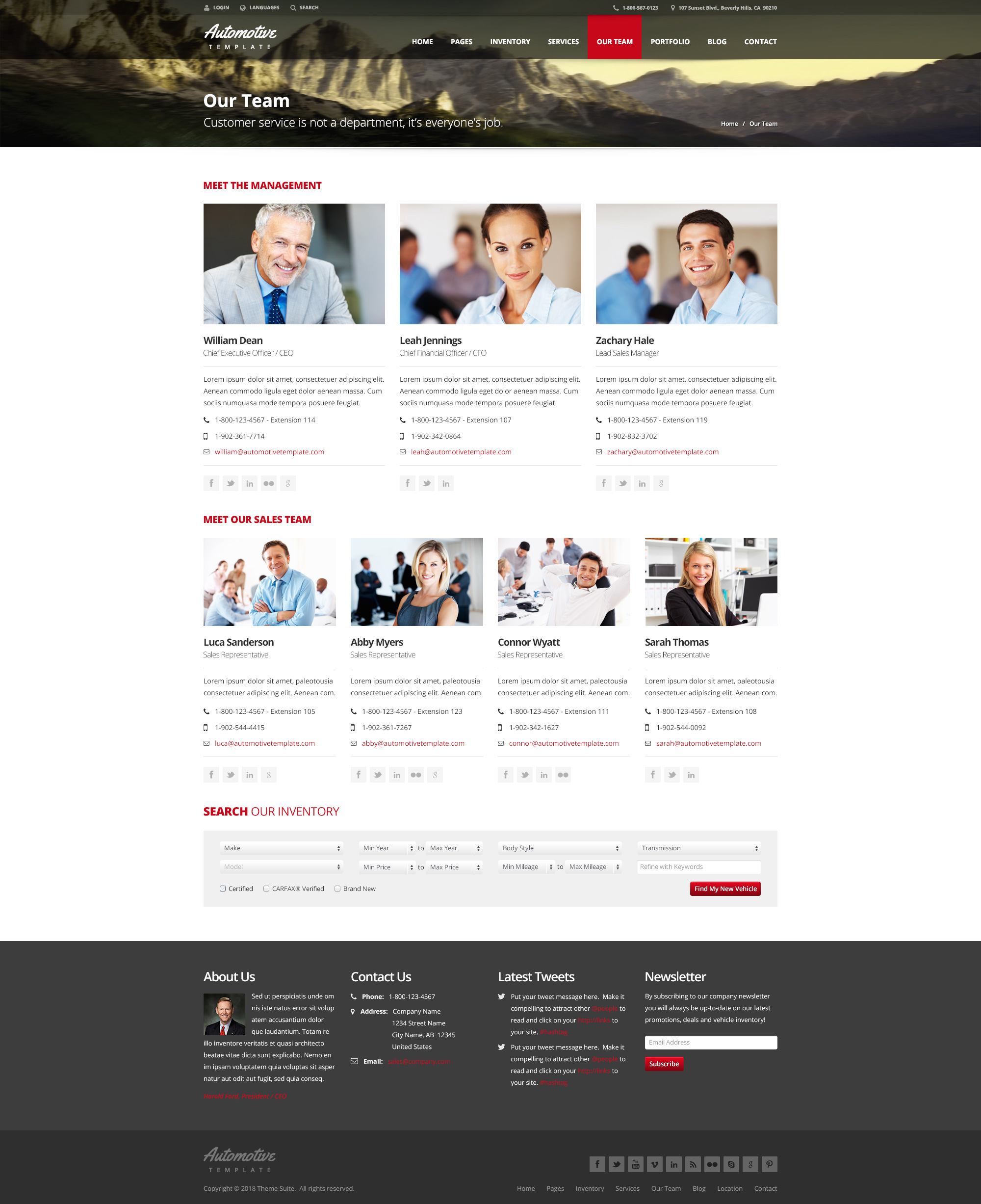 Automotive Car Dealership Business WordPress Theme by themesuite ...