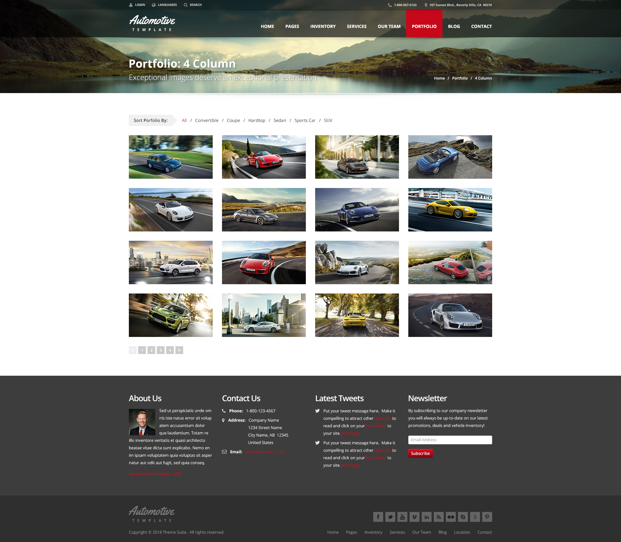 Automotive Car Dealership Business WordPress Theme by themesuite ...