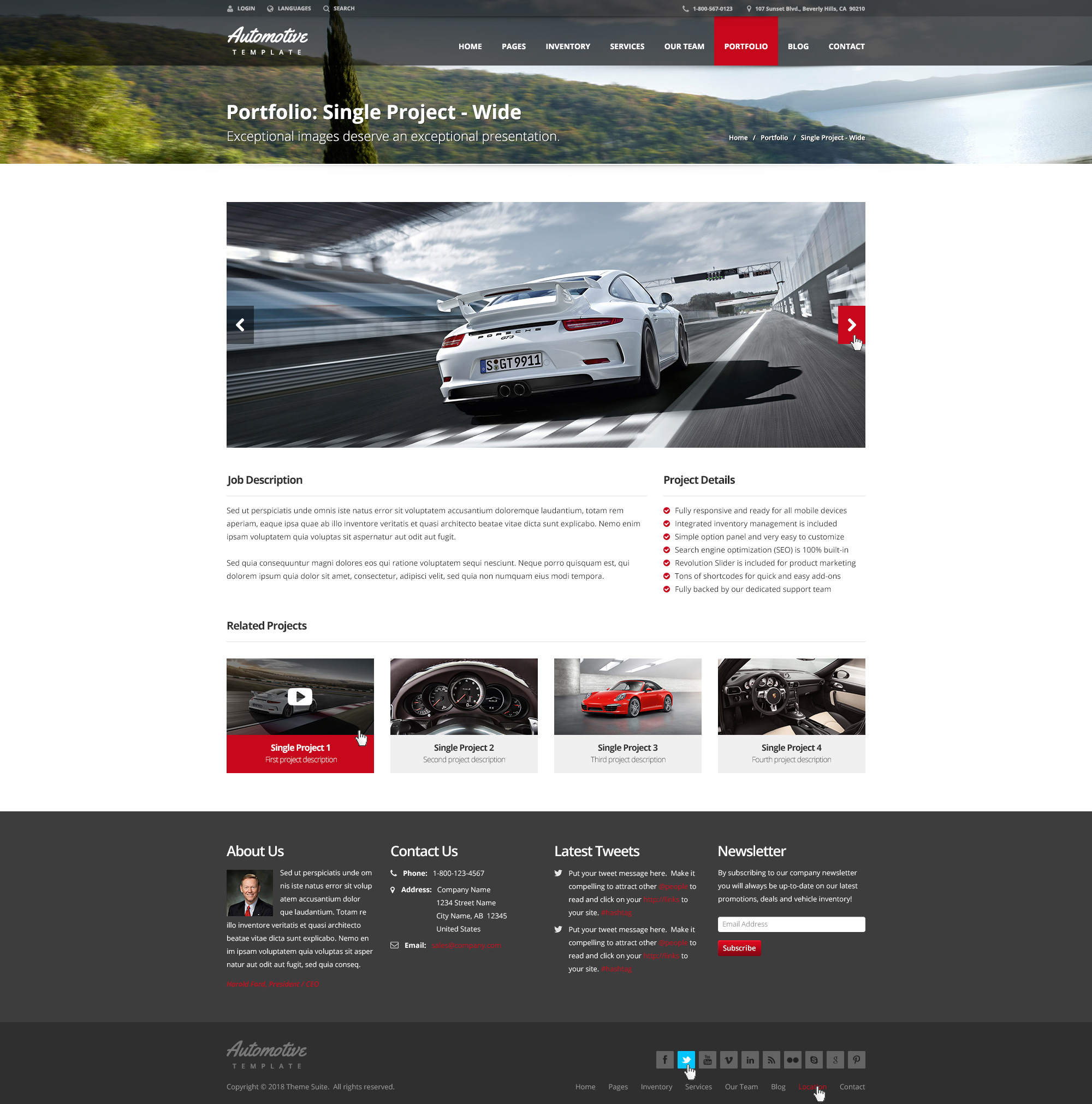 Automotive Car Dealership Business WordPress Theme by themesuite ...