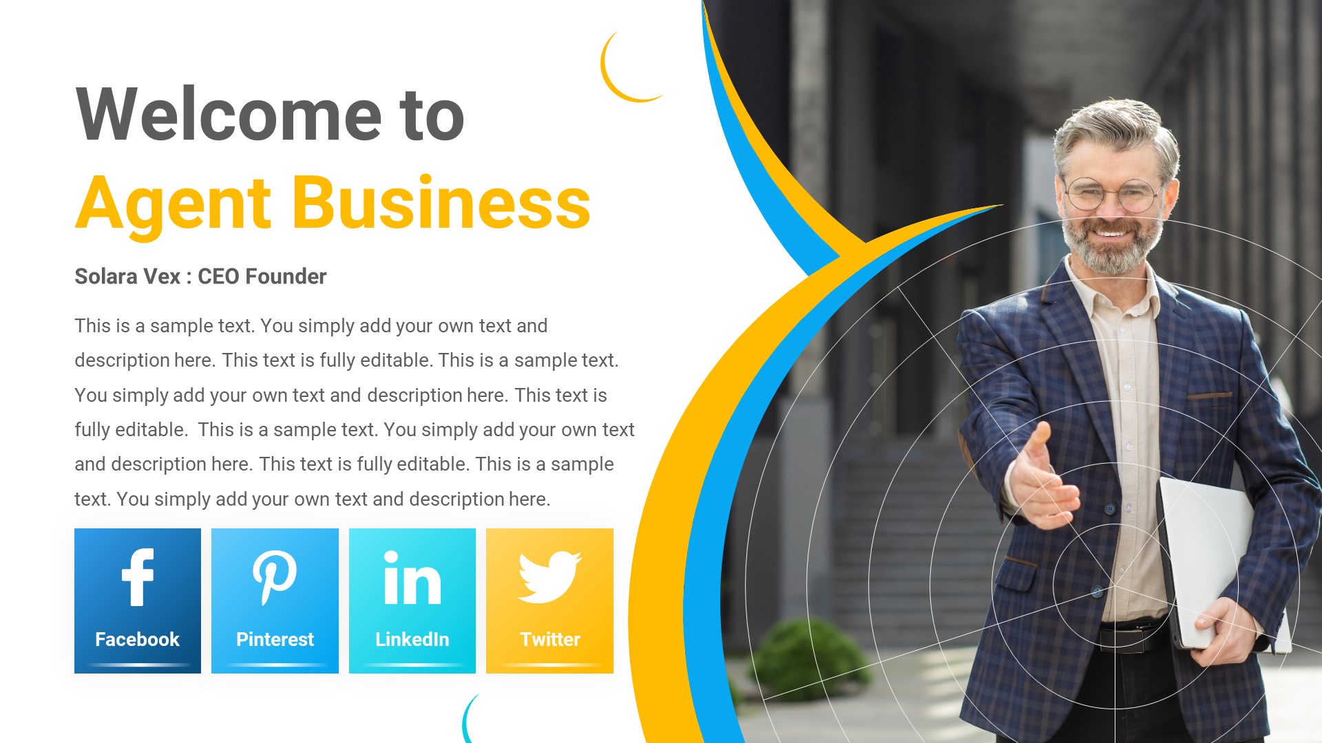 Agent Infographics PowerPoint Presentation Template, Presentation Templates