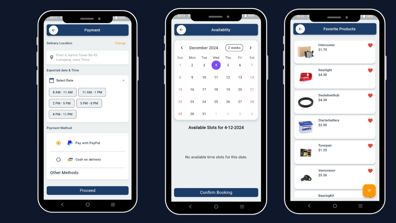 Auto Parts & Car Parts Online Store Flutter Mobile App Template ...
