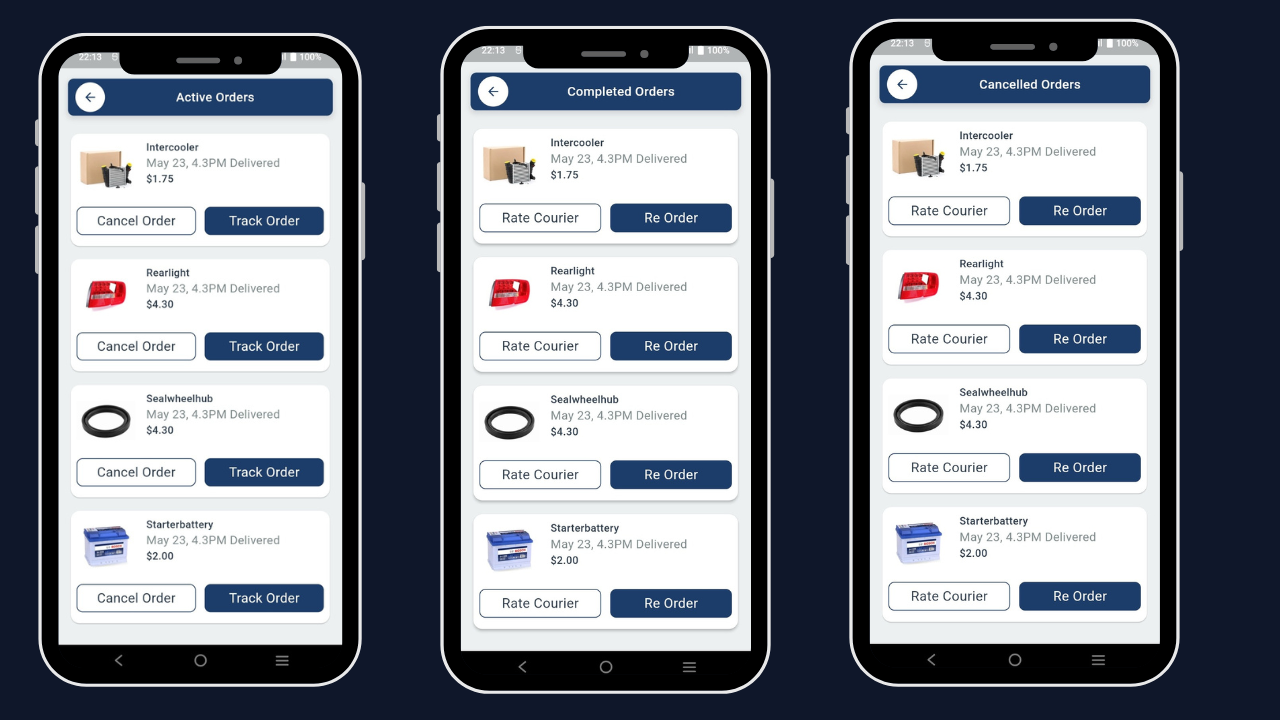 Auto Parts & Car Parts Online Store Flutter Mobile App Template ...