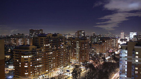 Night City Highway Time Lapse , Stock Footage | VideoHive