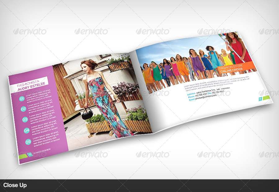 Summer Fashion Catalog Brochure, Print Templates | GraphicRiver