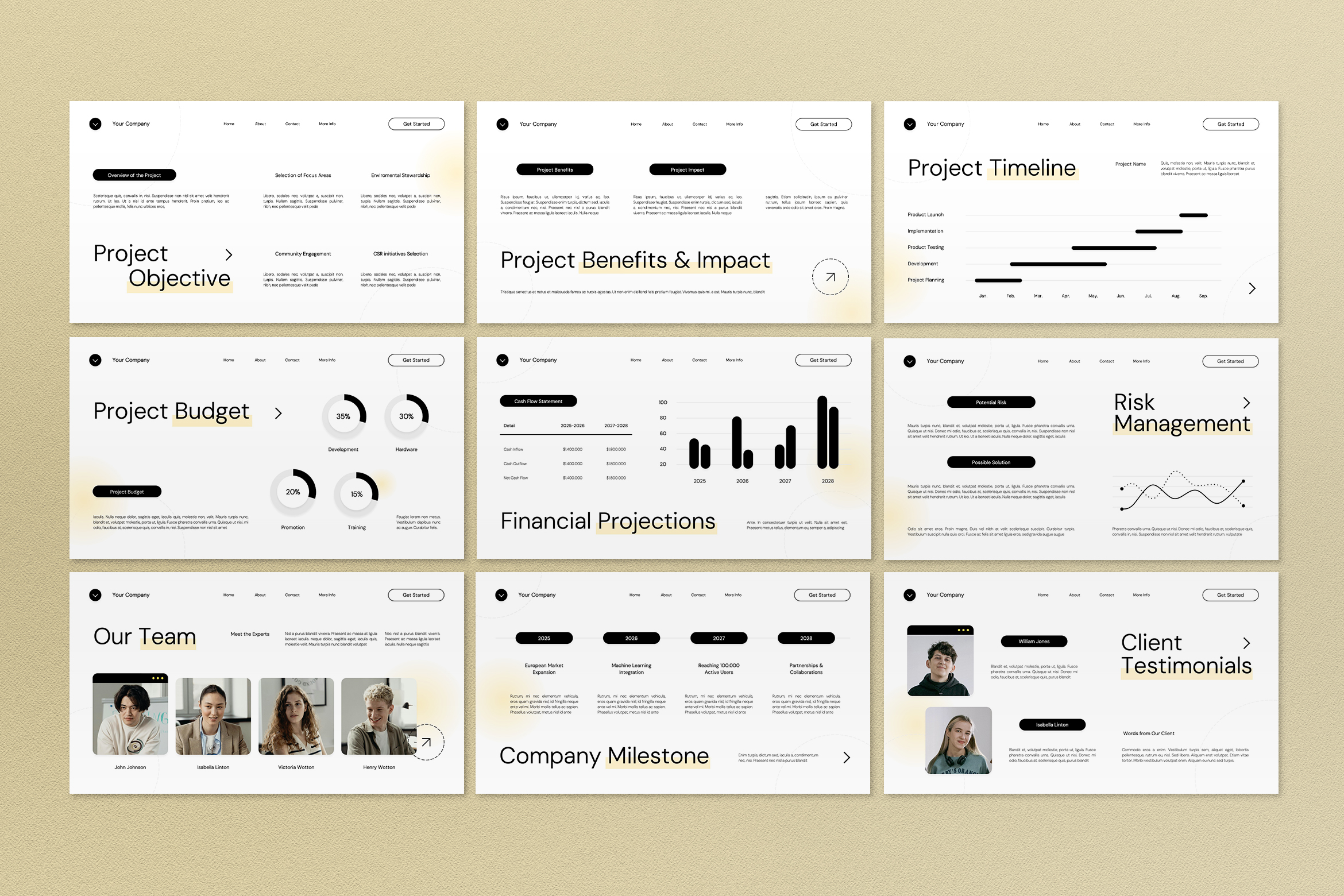 White Modern Software Development Project Proposal Google Slide ...
