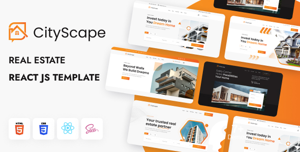 Real Estate React Js Template Multipurpose - CityScape by wowtheme7
