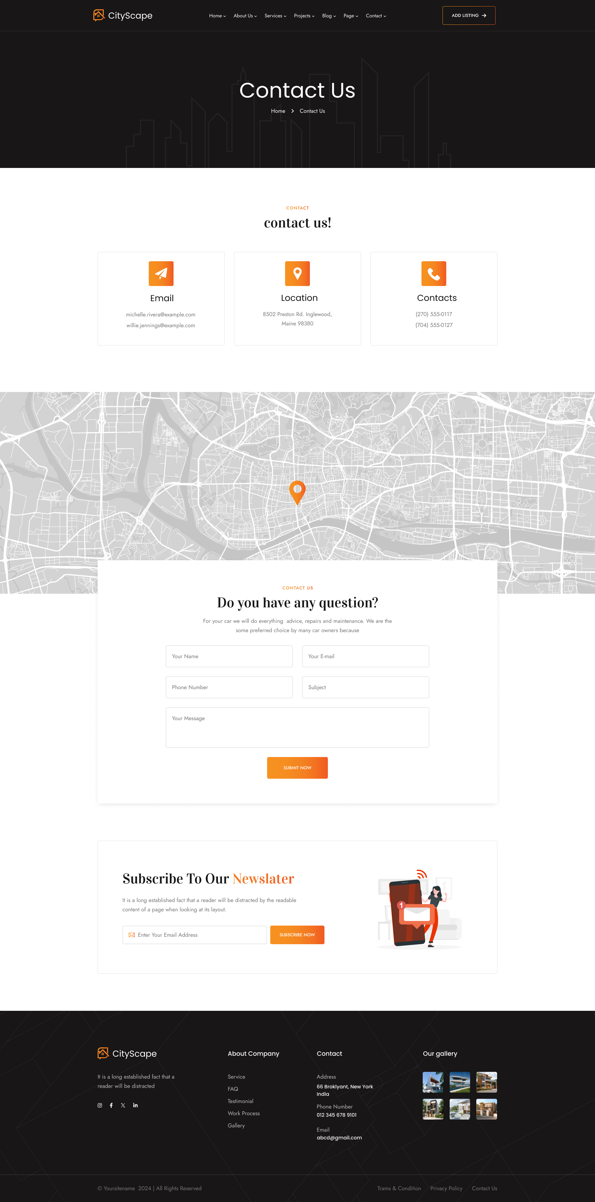 Real Estate React Js Template Multipurpose - CityScape by wowtheme7
