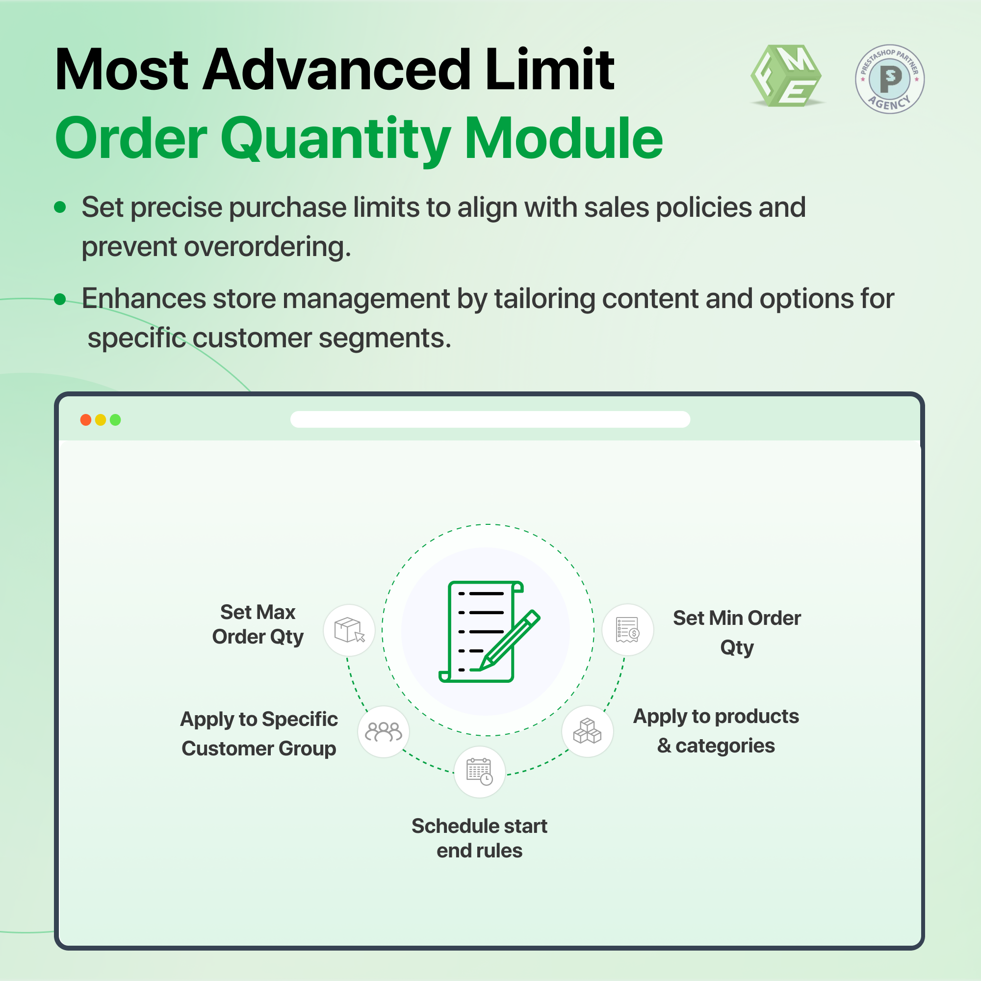 Prestashop Limit Order Quantity Module by fmemodules | CodeCanyon