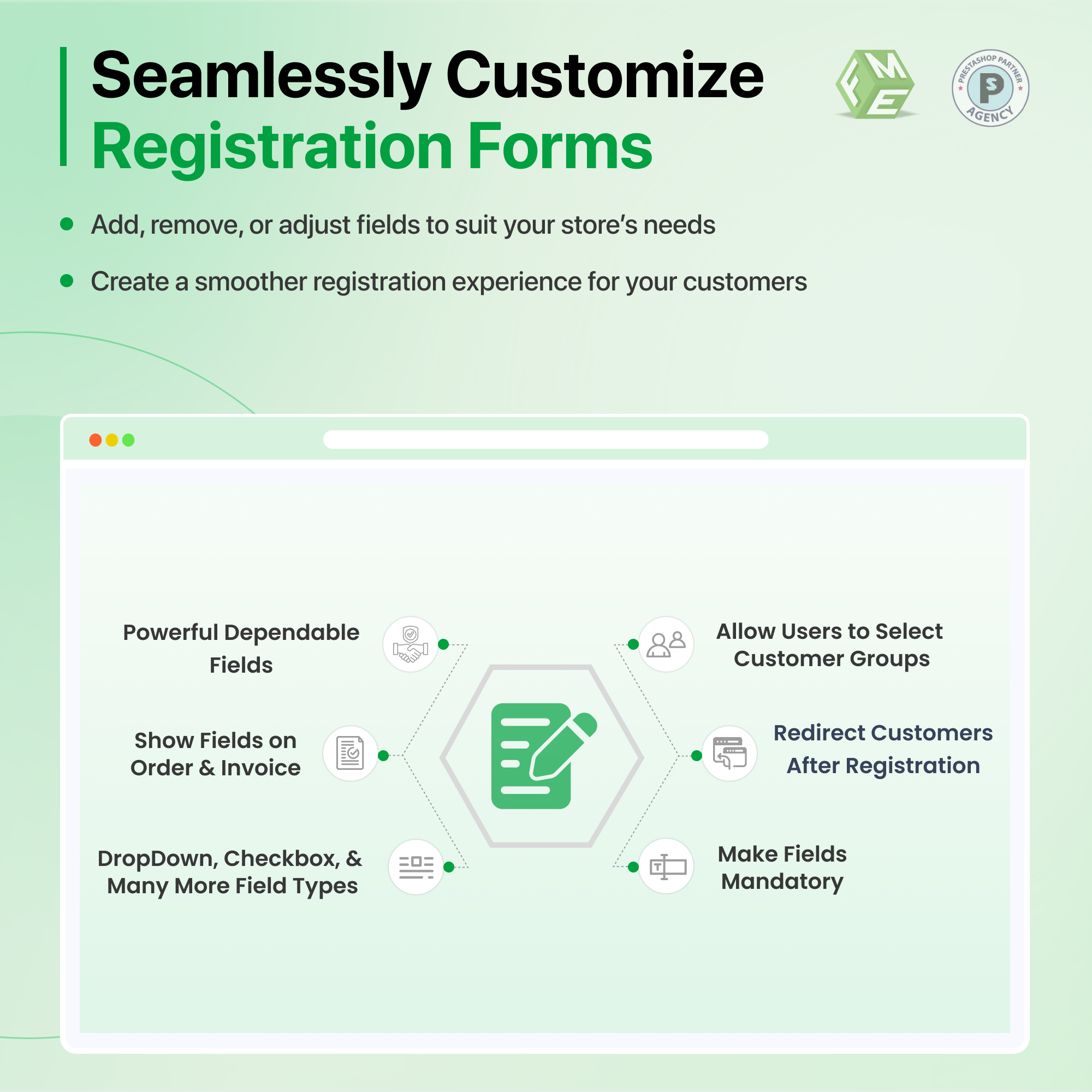 Prestashop Custom Registration Form - Add Registration Fields Module by ...