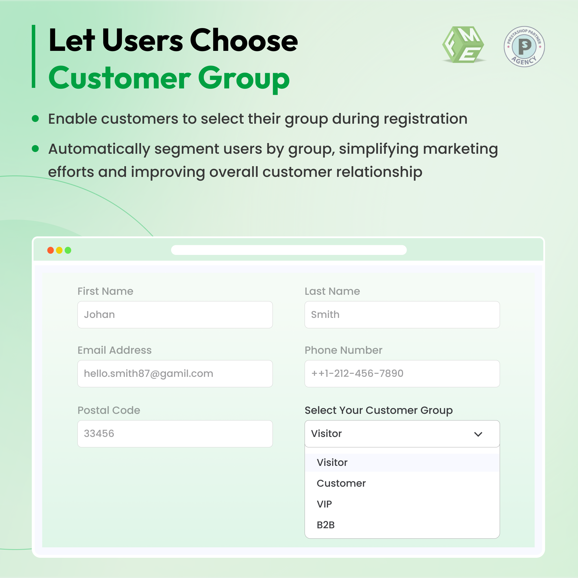 Prestashop Custom Registration Form - Add Registration Fields Module by ...