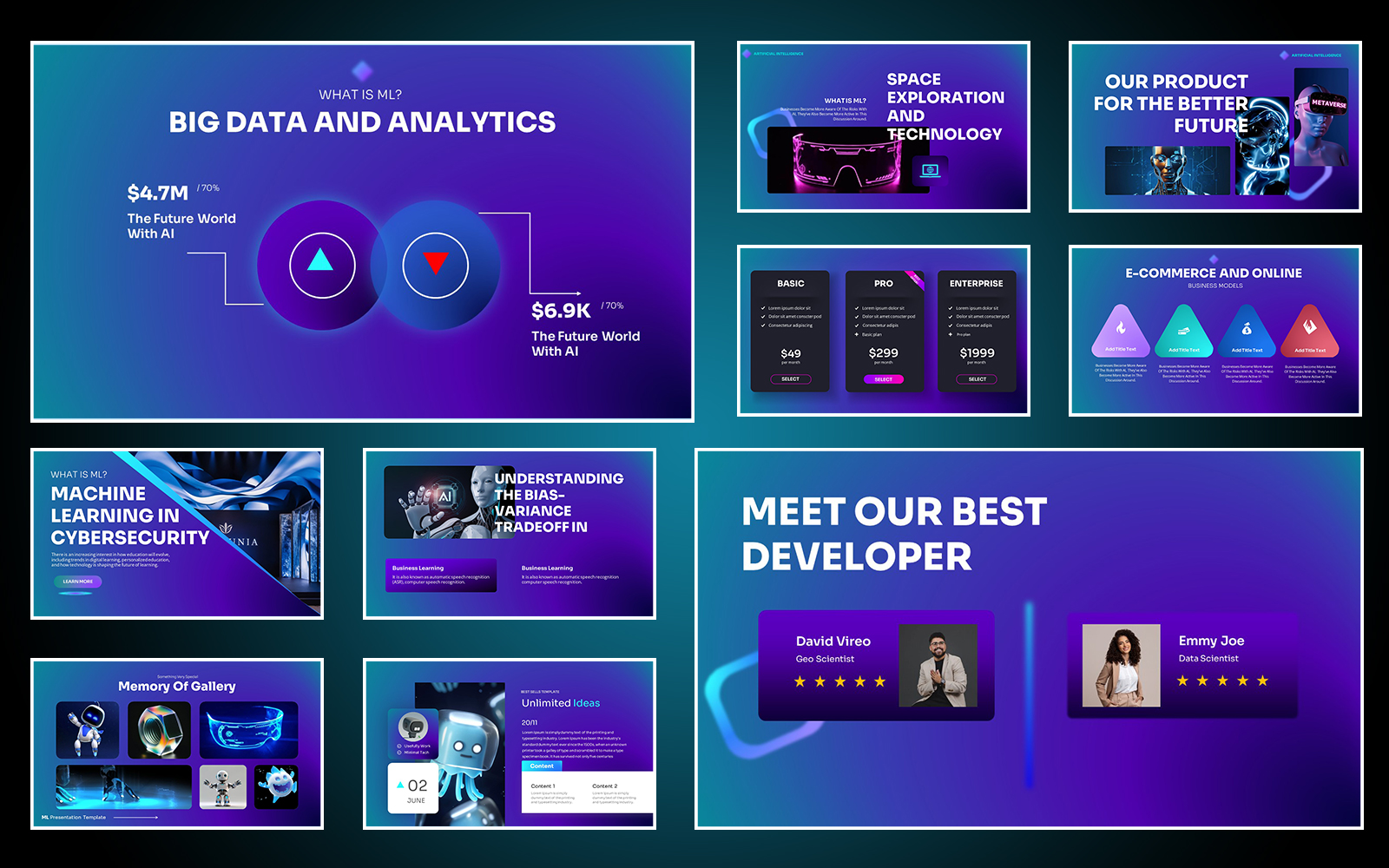 Artificial general Intelligence And Machine learning Template ...