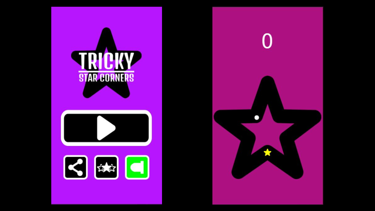 2D Tricky Star Corners Addictive Endless Fun Reflex Challenge Game ...