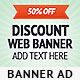 Discount Web Banner Design, Web Elements | GraphicRiver