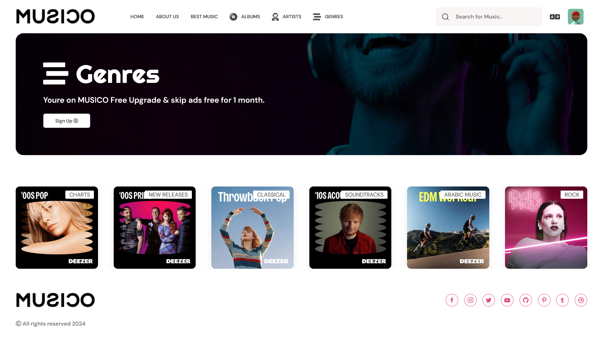 MUSICO – Music Streaming Engine by Meteros | CodeCanyon