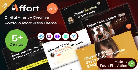 Affort - Portfolio Website Elementor WordPress Theme by EnvyTheme ...
