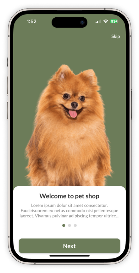 Buy & Sell Pet Online App Template in React Native | Pet Shopping App ...
