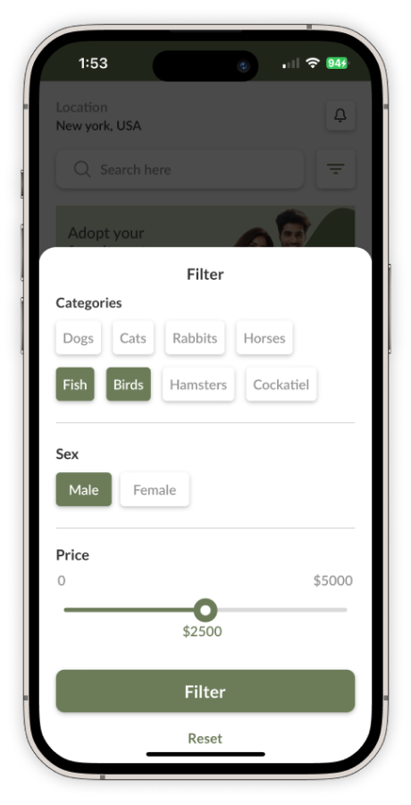 Buy & Sell Pet Online App Template in React Native | Pet Shopping App ...