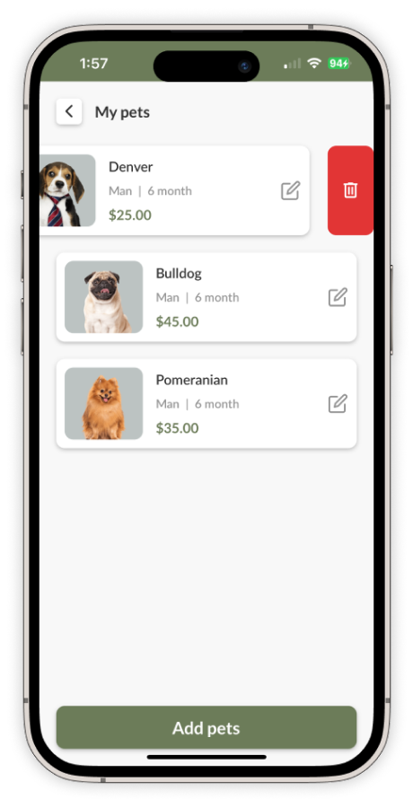 Buy & Sell Pet Online App Template in React Native | Pet Shopping App ...