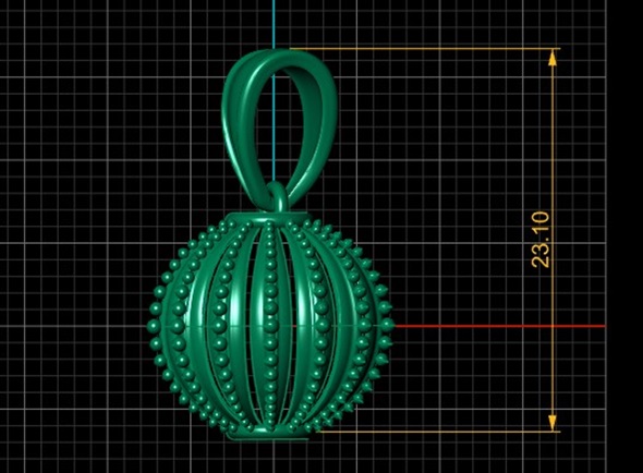 SIMPLE BALL STYLE LOCKET SET 3D PRINTABLE MODEL by smnajamulhaque | 3DOcean