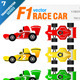 F1 Race Car, Vectors | GraphicRiver