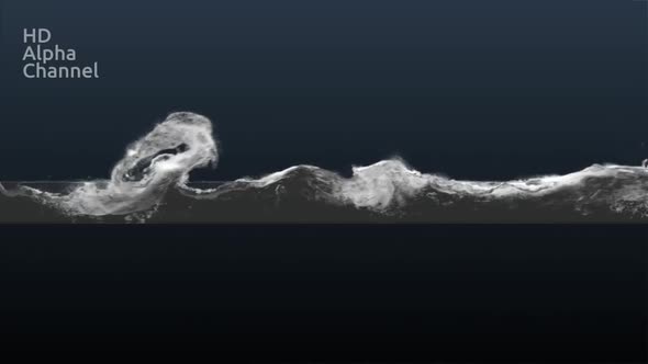 Side View Ocean Waves, Motion Graphics | VideoHive