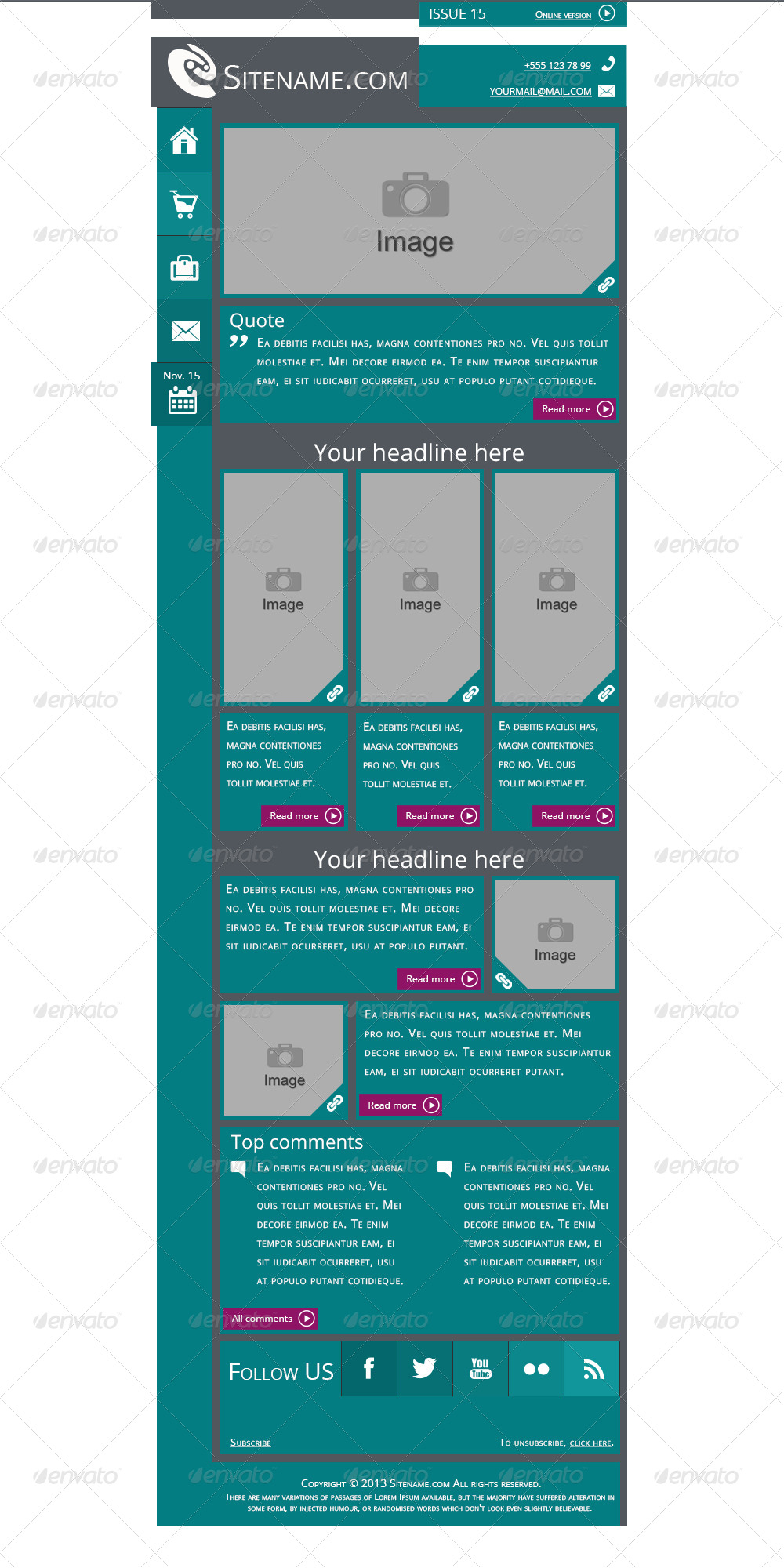 Metro2 - PSD Email Template, Web Elements | GraphicRiver