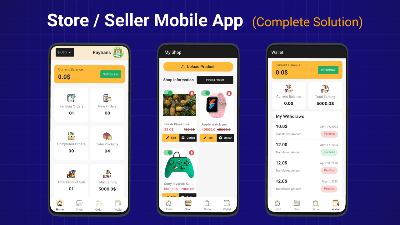 Shopo - Multivendor eCommerce Admin Panel, Website + User, Seller & Deliveryman Flutter App by ...