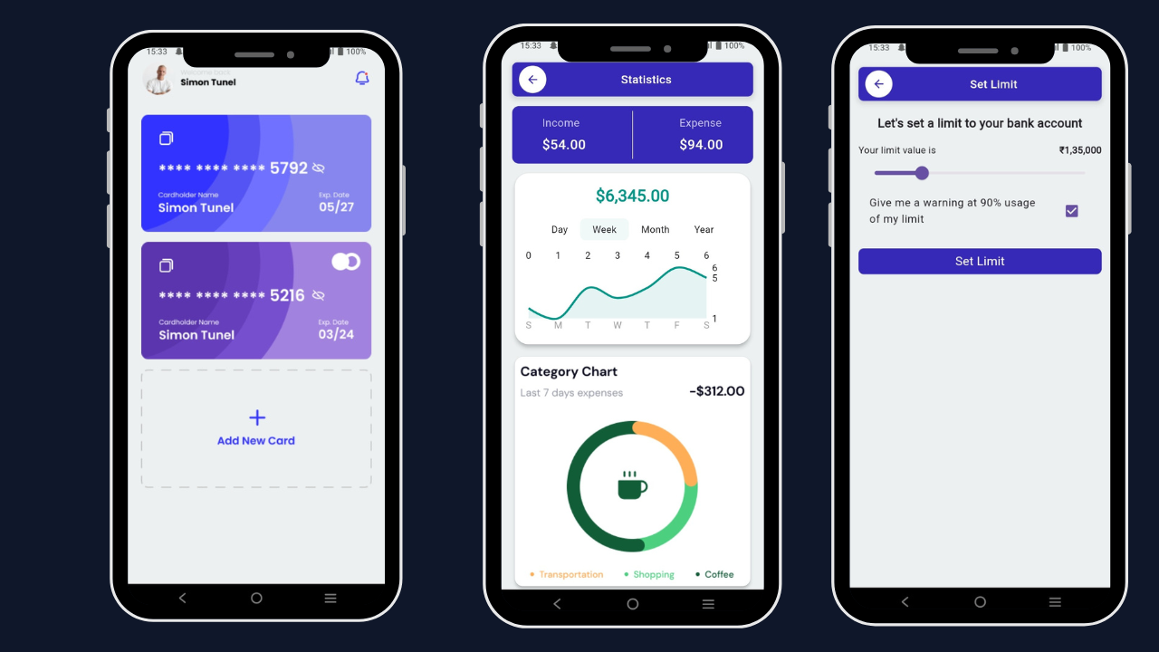 Banking & Finance Flutter App Template UI Kit | Digital Bank UI Kit ...