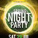 Spring Night Flyer Template, Print Templates | GraphicRiver