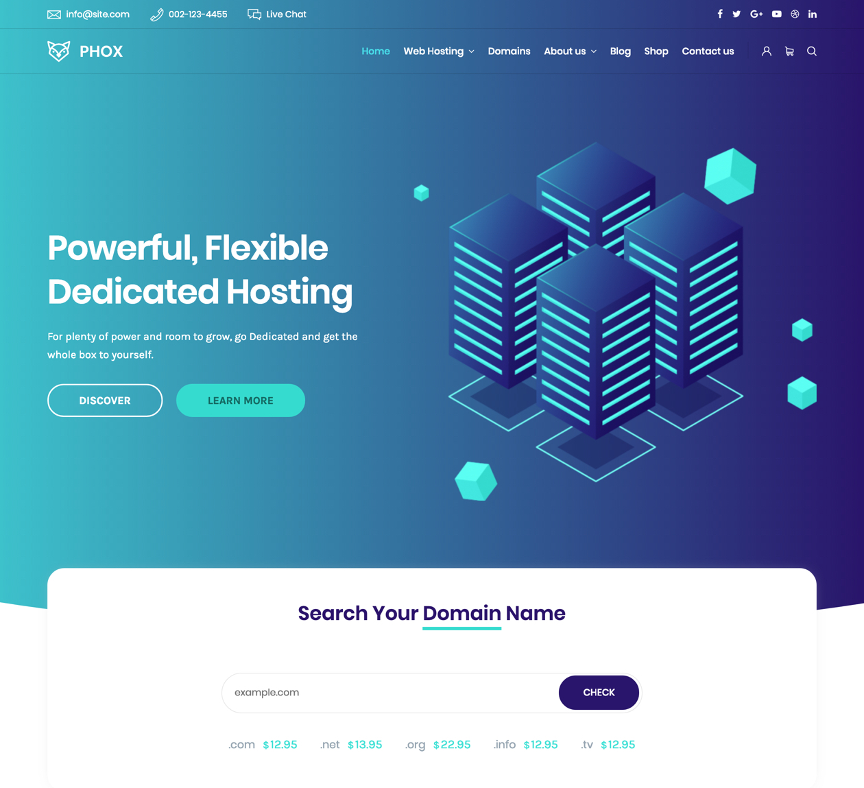Phox - Hosting WordPress & WHMCS Theme by WHMCSdes | ThemeForest