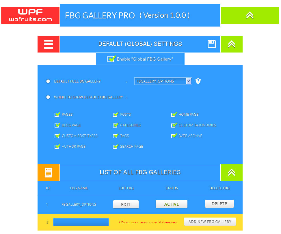 Full Width Background Gallery with youtube Video by wpfruits | CodeCanyon
