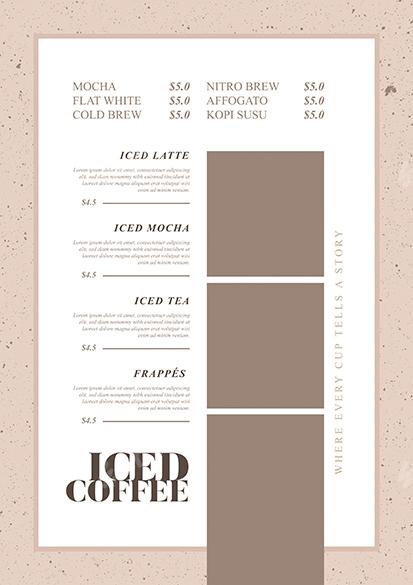 Coffee Menu, Print Templates | GraphicRiver