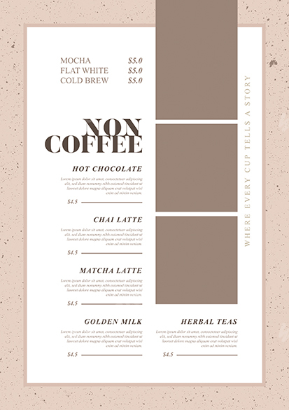 Coffee Menu, Print Templates | GraphicRiver