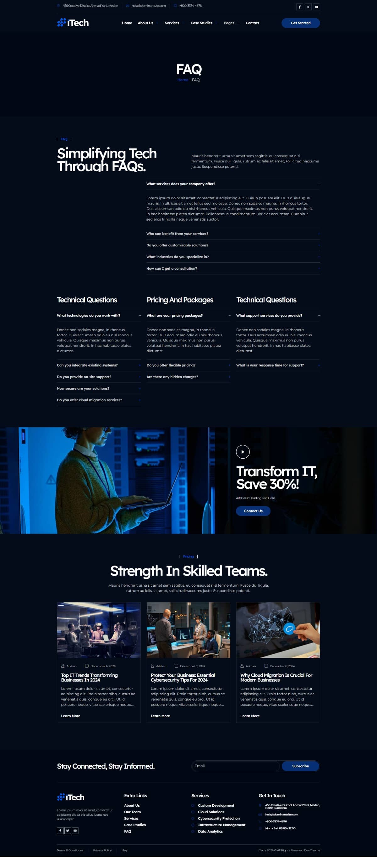 iTech - IT Solutions & Services Company Elementor Template Kit by Dex-Theme