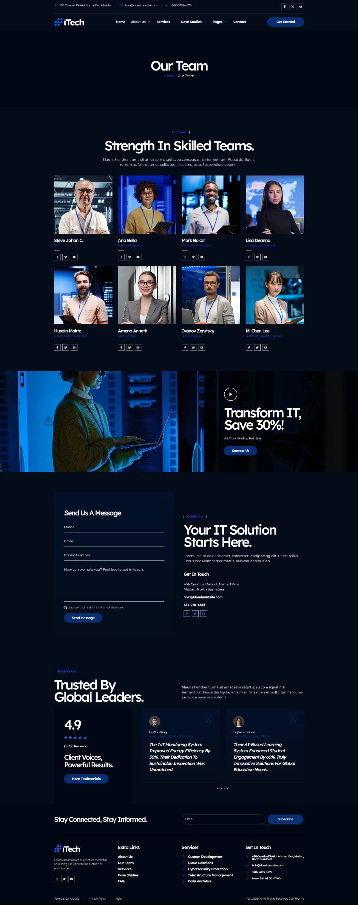 iTech - IT Solutions & Services Company Elementor Template Kit by Dex-Theme