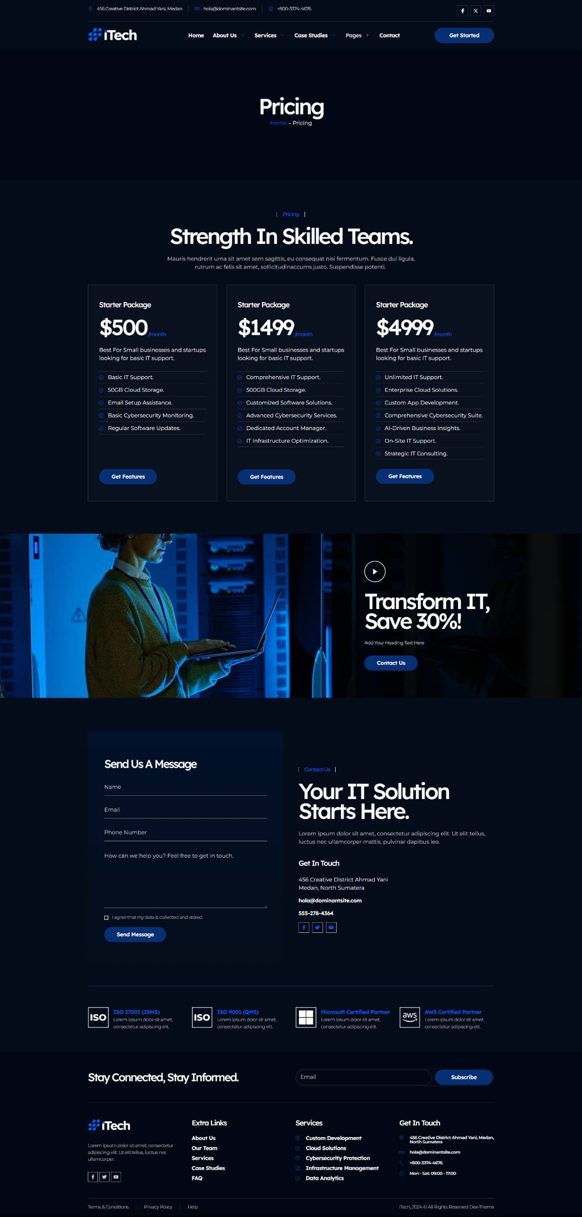 iTech - IT Solutions & Services Company Elementor Template Kit by Dex-Theme
