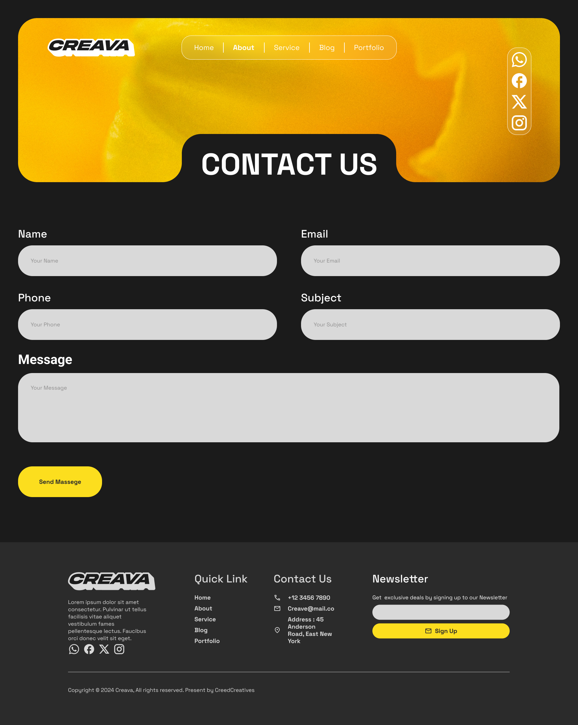Creava - Creative Digital Agency Figma Template by creedcreatives ...