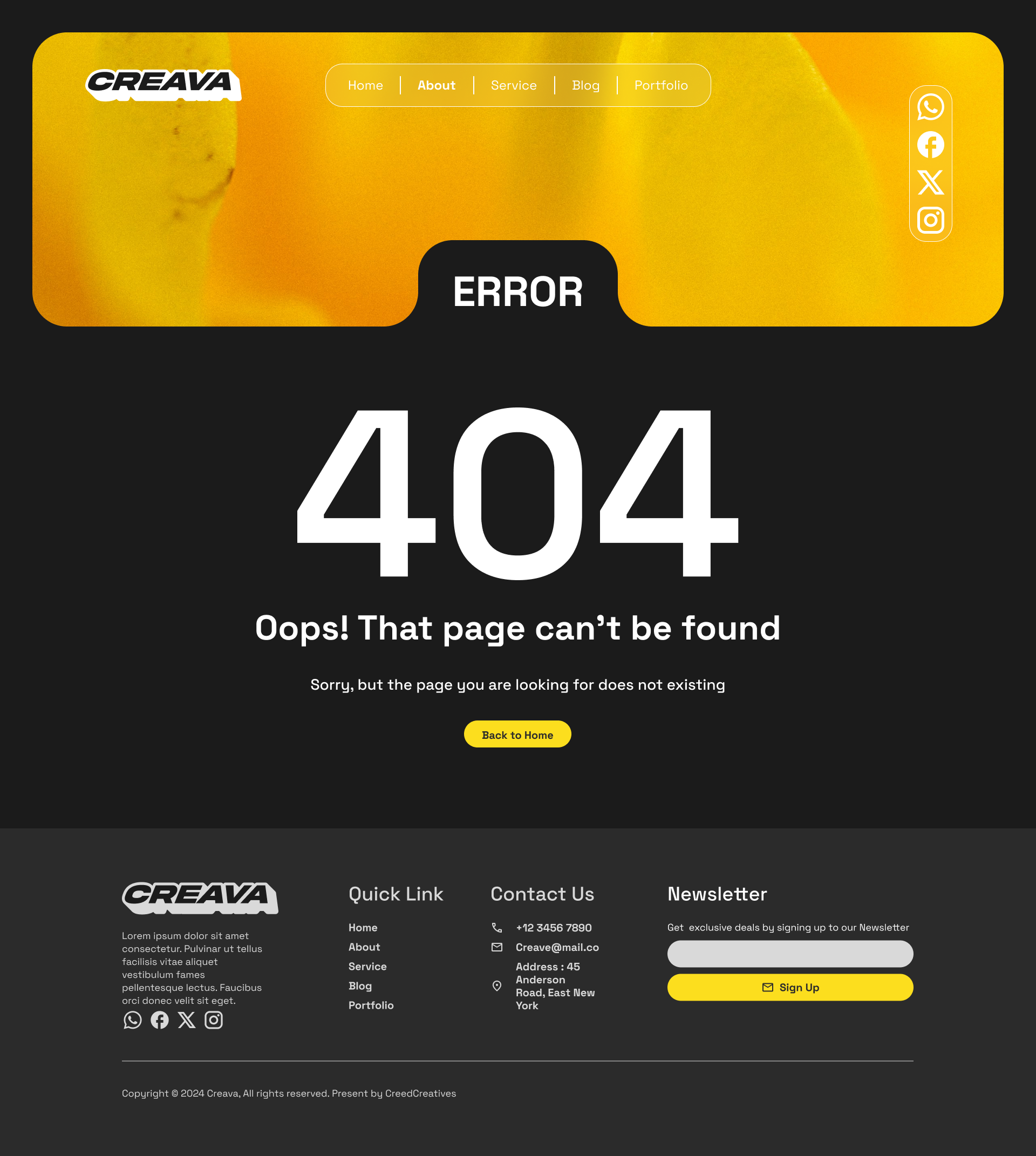 Creava - Creative Digital Agency Figma Template by creedcreatives | ThemeForest