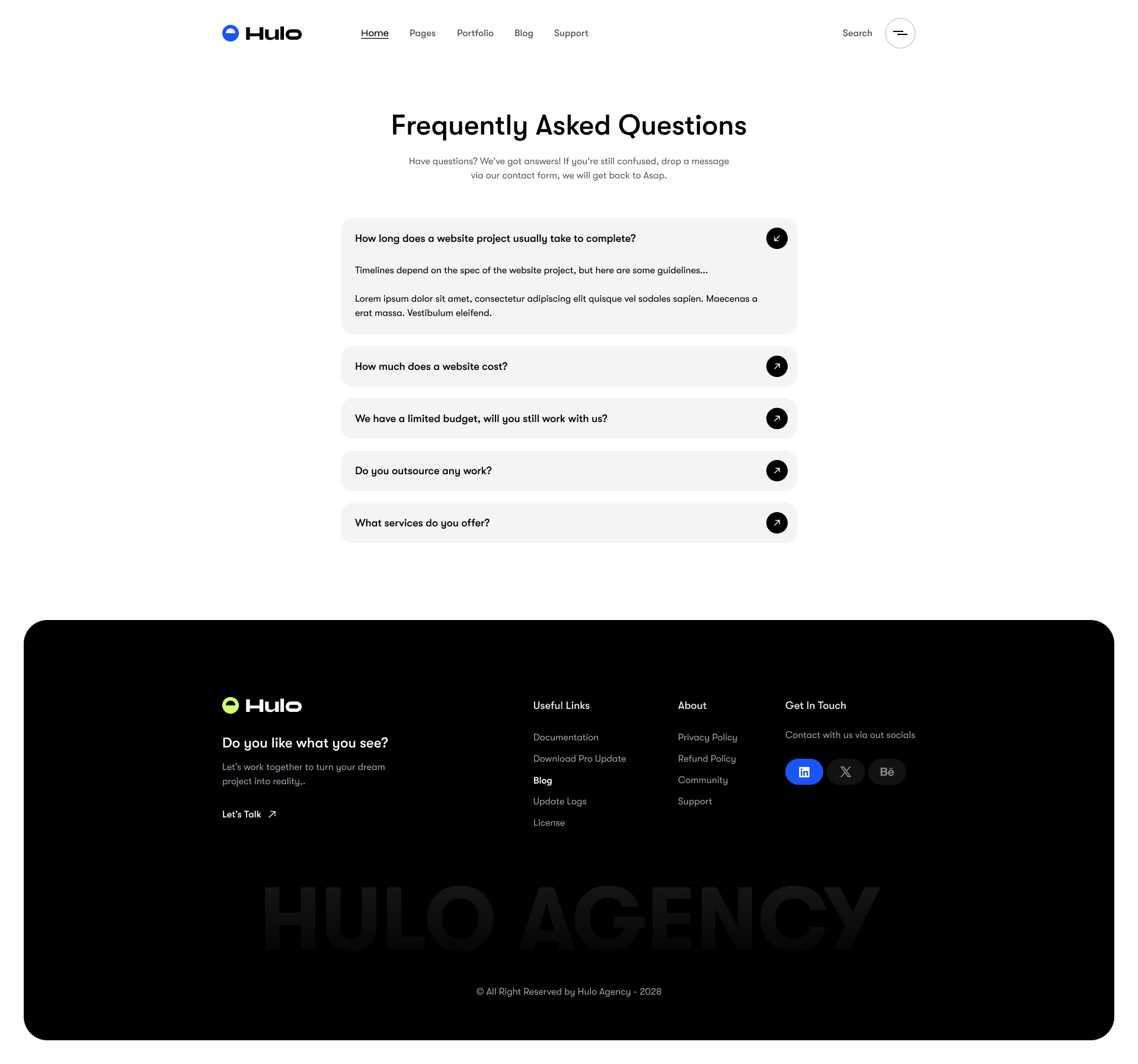 Hulo - Creative Digital Agency Figma Template by themecorn | ThemeForest