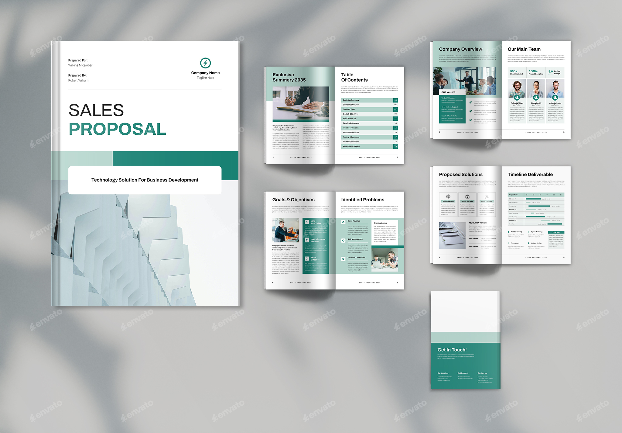 Sales Proposal Template, Print Templates | GraphicRiver