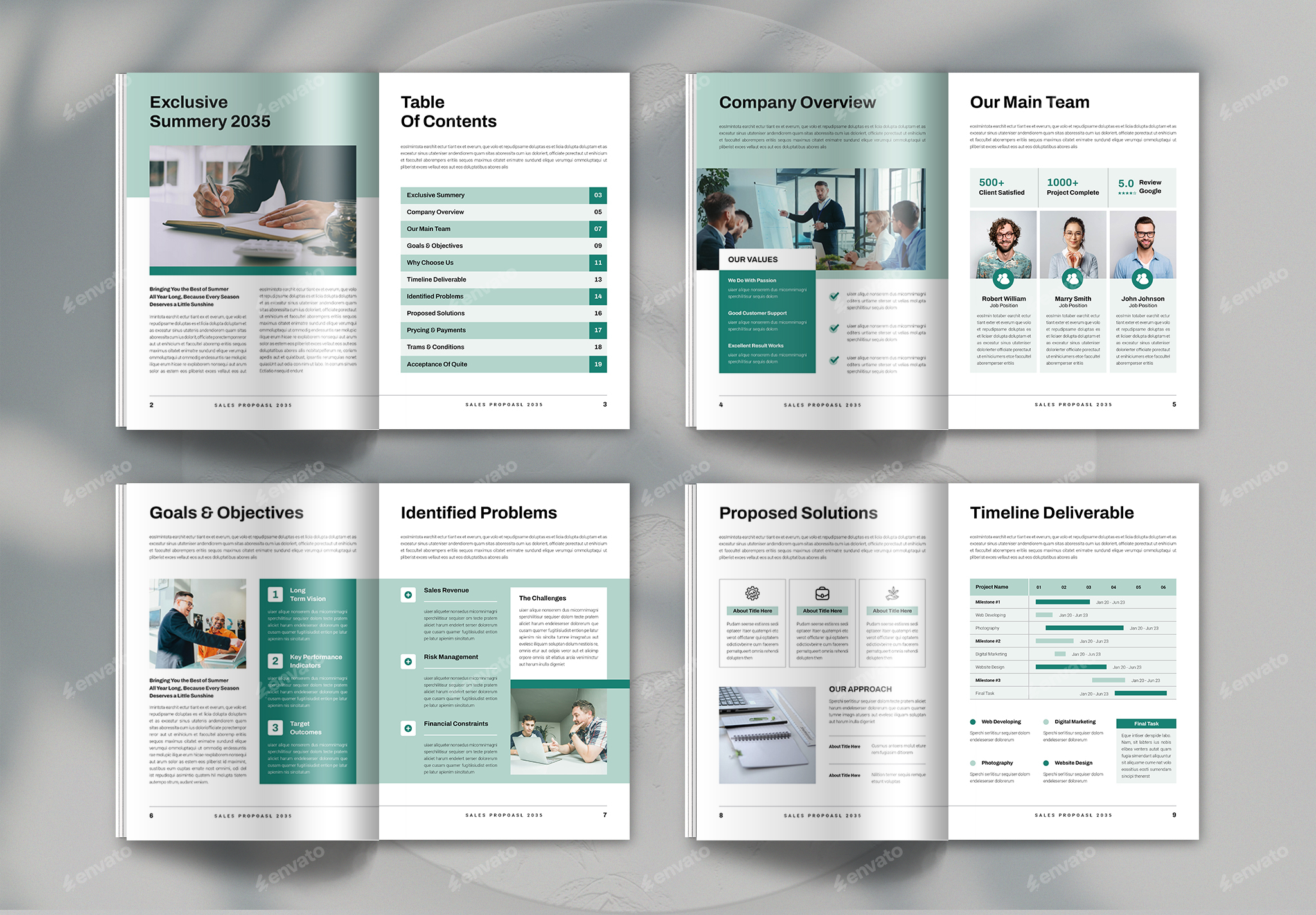 Sales Proposal Template, Print Templates | GraphicRiver