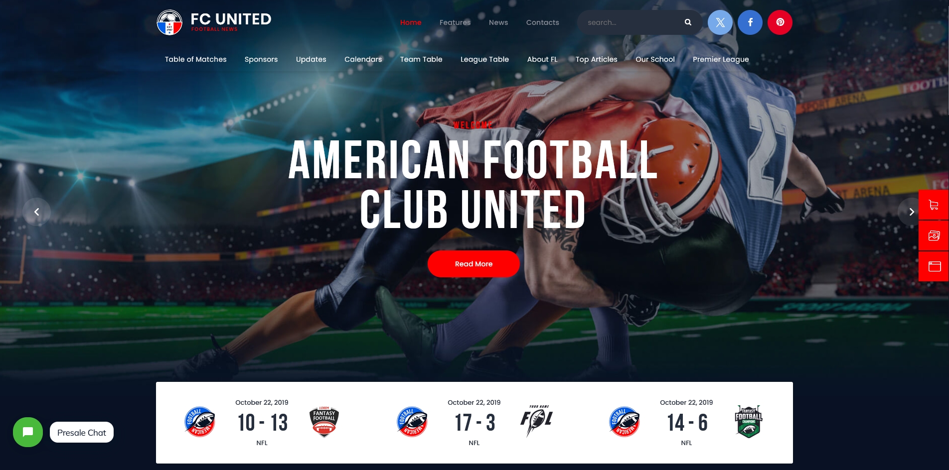 FC United | Football, Soccer & Sports WordPress Theme by axiomthemes