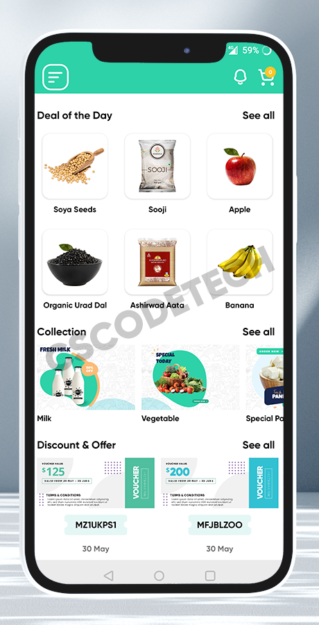 Dairy Products, Grocery, Daily Milk Delivery Mobile App with ...